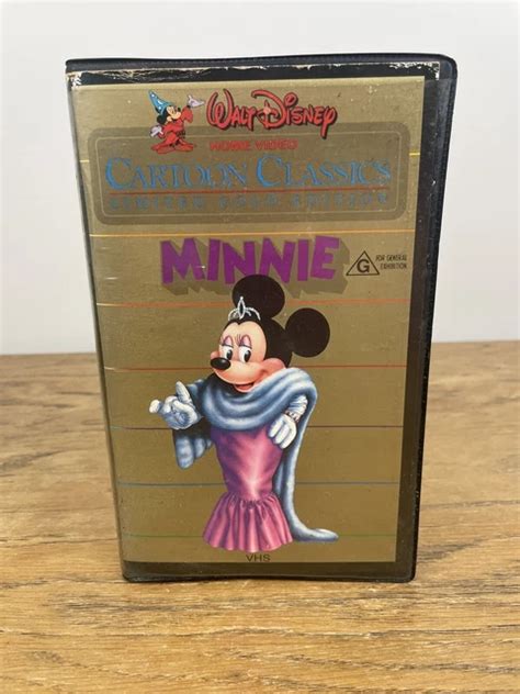 Walt Disney Cartoon Classics Limited Gold Edition Vhs Minnie Vhs Pal