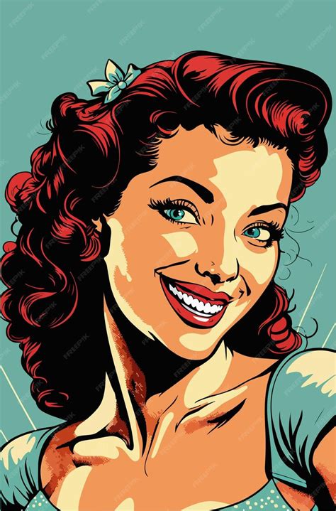 Premium Vector Sexy Pop Art Santa Girl Pin Up Santa Girlvector