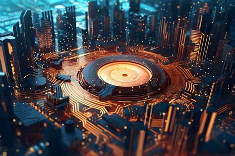 Electronic Circuit Board With Processor Computer Circuit Board Electronic Circuit Board