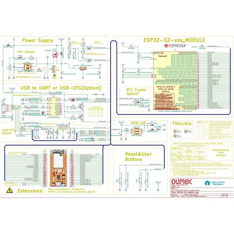 Module Esp32 S2 Wroom Esp32 Coreboard Avec Chargeur Lipo Mchobby