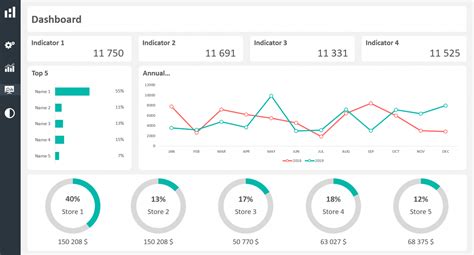 Excel Dashboard Layout Duo Theme 1 Adnia Solutions