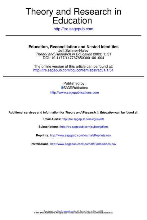 pdf education reconciliation and nested identities