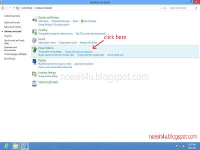 HOW TO ENABLE HIBERNATE OPTION IN WINDOWS 8 PRO Noexit4u Com