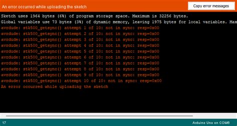 Code Wont Upload Rarduino