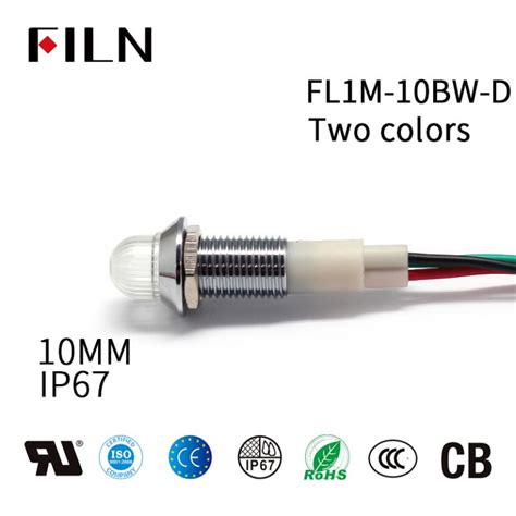 220v led indicator light-10mm 220V Red-Green Double color LED Metal ...