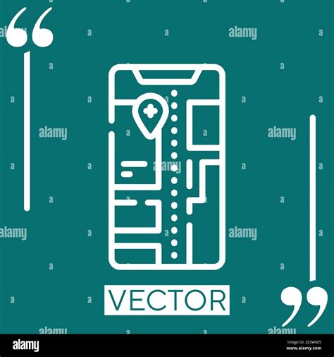 Maps Vector Icon Linear Icon Editable Stroked Line Stock Vector Image Art Alamy