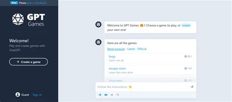 Gpt Games Play And Create Ai Powered Games
