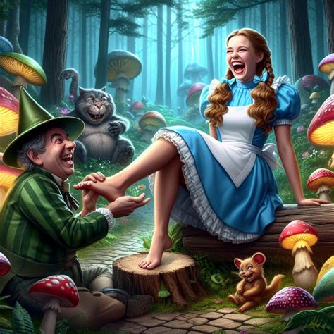 Mad Hatter Tickles Alice Braided Hair By Tool04 On Deviantart