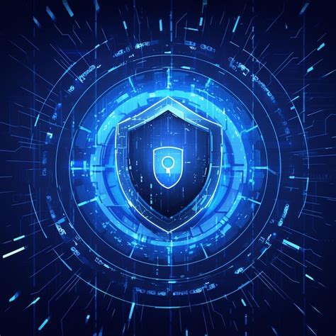 Premium Photo Hud And Shield Icon Symbolize Cyber Security Data Protection For Social Media