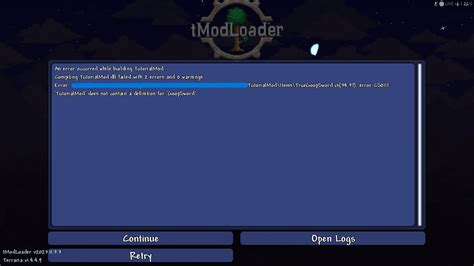 Tmodloader Cs0117 Terraria Community Forums