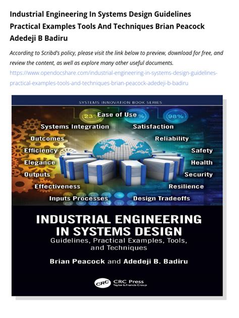 Industrial Engineering In Systems Design Guidelines Practical Examples