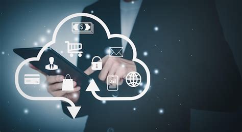 Premium Photo Cloud Computing Technology Concept Internet Storage