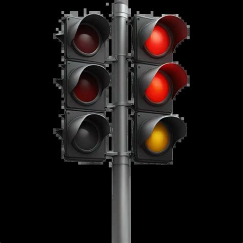 Red Traffic Light Emoji Ai Emoji Generator