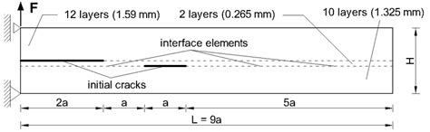 13 Specimen For The Double Mixed Mode Delamination Download Scientific Diagram
