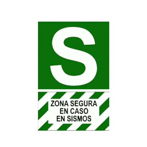 S M SeÑal De Vinil Zona Segura 20x30cm Infofar System