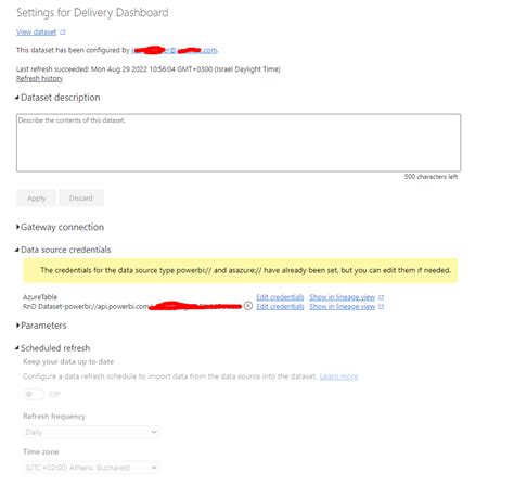 solved can t set scheduled refresh greyed out for datas