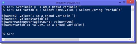 Display And Search All Variables Of A Powershell Script With Get