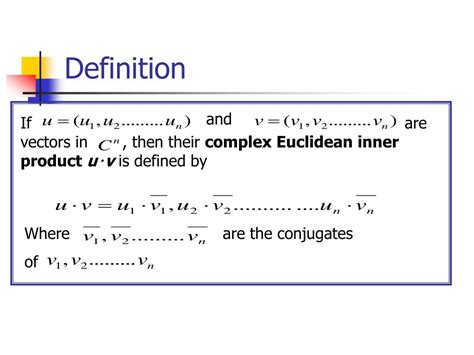 ppt 10 4 complex vector spaces powerpoint presentation free download