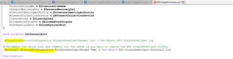 Uninstall Script For Sitecore And Commerce Instances