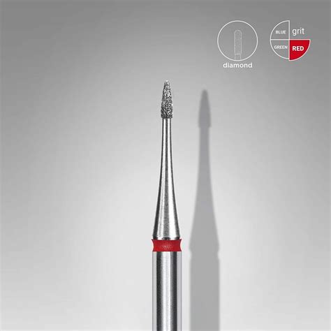 Fresa Mini Flama Aguda 1mm Staleks Pro Roja Enails