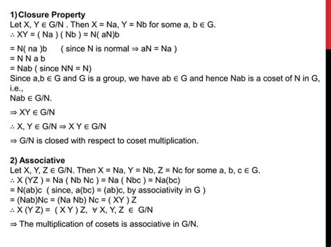 quotient groups group theory pptx chemistry science