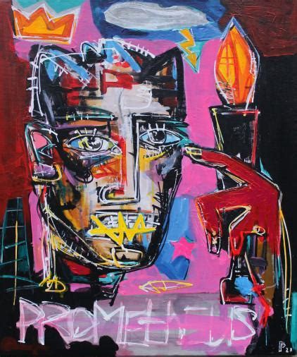 Купити картину «Прометей в жанрі індивідуальний портрет акрилом на полотні в стилі стріт арт