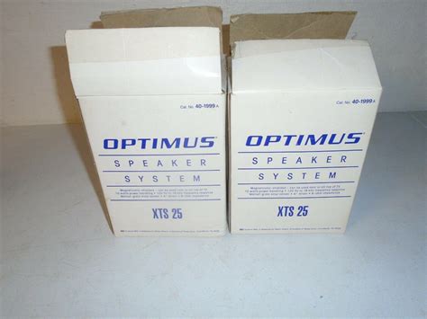 Vintage Optimus Realistic Bookshelf Speakers Xts 25 Home Stereo 8ohms Walnut Nob 3918559848