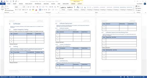 Availability Plan Template Ms Office Ms Office Templates With Ai