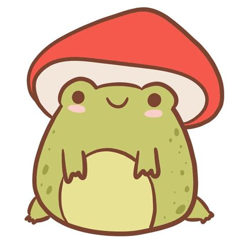 How To Draw A Mushroom Frog Draw Cartoon Style Cute Cartoon