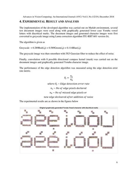 Edge Detection Algorithm For Yoruba Character Recognition Pdf