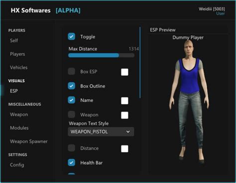 HX Cheats Fivem PVP Cheat