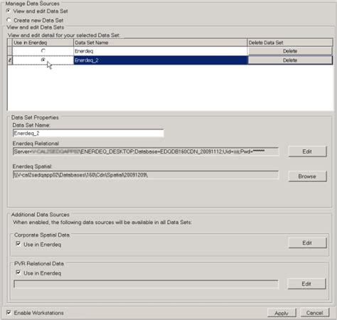 Creating And Editing Data Sets