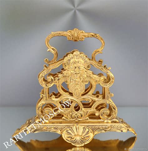 Винтаж Салфетница старинная антикварная бронза латунь Depose Франция 12 в интернет магазине на