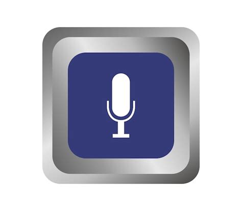 Premium Vector Microphone Button