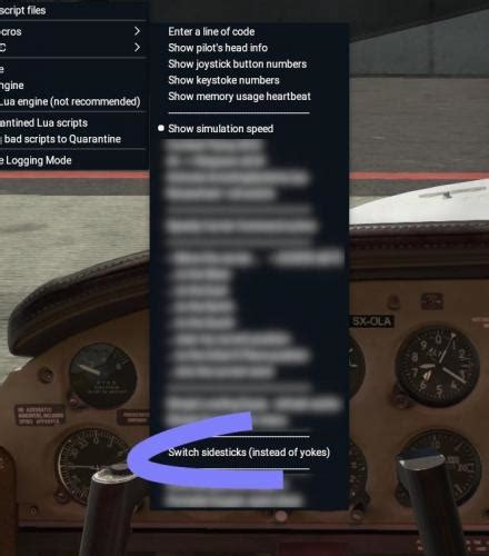 Switch Cockpit Control To Left Or Right Hand Side Dual Command Home Cockpit Setup Utilities