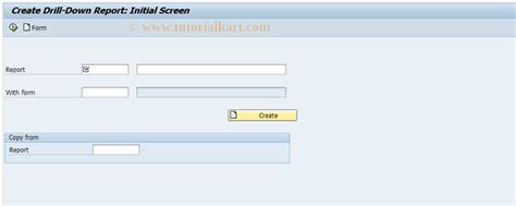 KKML SAP Tcode Create Drilldown Report