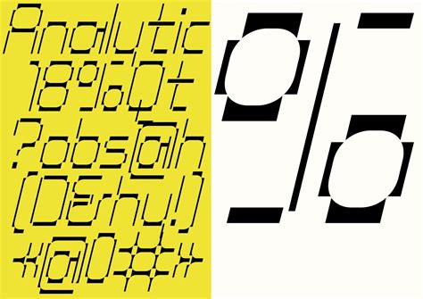 Geometric Font Poster Design