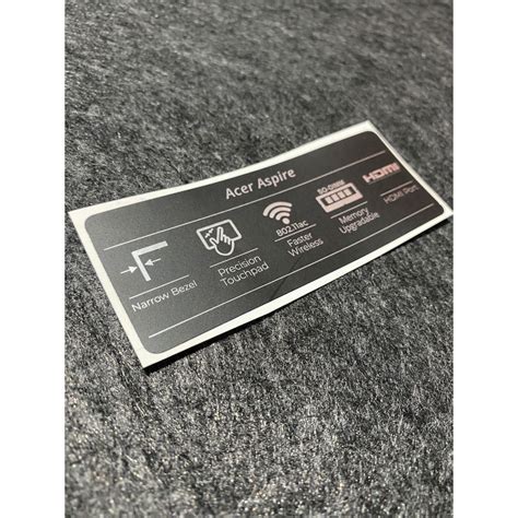 Jual Stiker Spesifikasi Laptop Acer Aspire Tanpa Tipe Mengkilat Shopee Indonesia