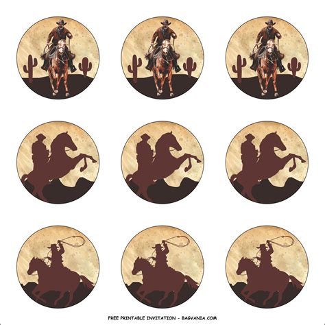 Free Printable Cowboy Birthday Party Kits Template Cowboy
