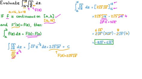 Question Video: Evaluating the Definite Integral of a Root Function | Nagwa
