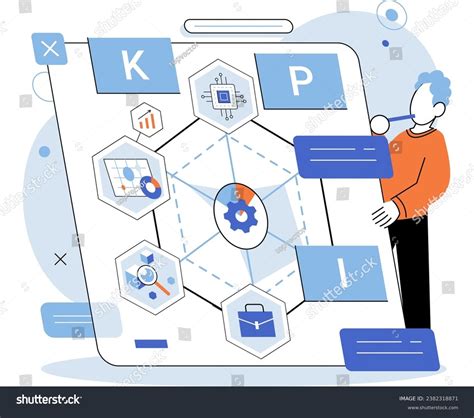 Kpi Key Performance Indicator Vector Illustration Stock Vector Royalty Free 2382318871