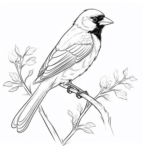Premium Photo Bobolink Kawaii Cute Cute Cute Coloring Book Kawaii Line Art
