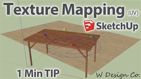 texture mapping uv sketchup toturial 1 min tip e009 youtube