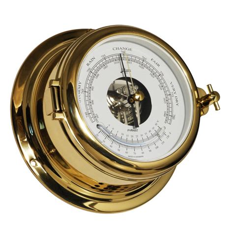 Schatz Midi Barometer Med Termometer I Messing