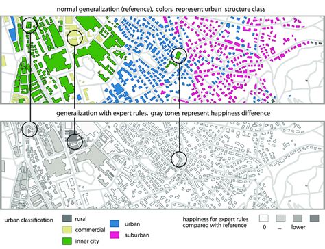 3 comparison of automated generalization results without and with