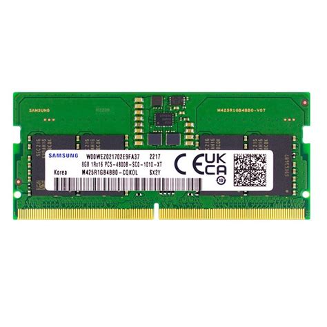 قیمت رم لپ تاپ Ddr5 تک کاناله 4800 مگاهرتز Cl40 سامسونگ مدل Pc5 4800b Sco ظرفیت 8 گیگابایت