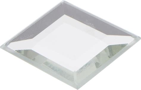 Plymor Square 3mm Beveled Glass Mirror 1 Inch X 1 Inch