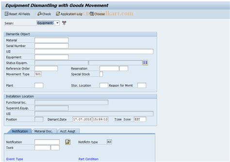 IE N SAP Tcode Equipment Installation And Dismant IE N SAP Tcode Equipment Installation And Dismant