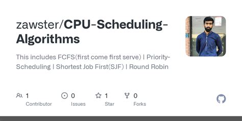 GitHub Zawster CPU Scheduling Algorithms This Includes FCFS First Come First Serve
