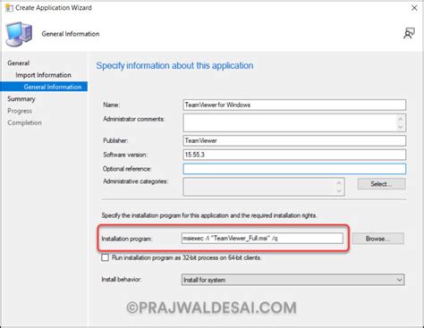 deploy teamviewer using sccm enterprise deployment guide